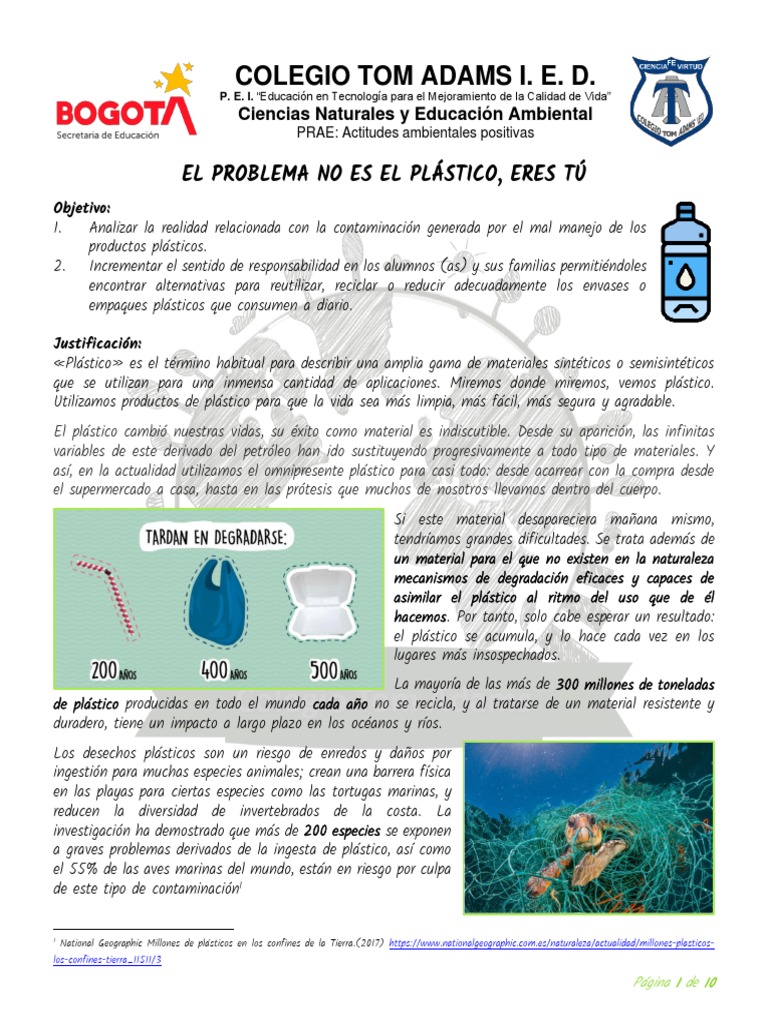 El Problema No Es El Plastico, Somos Nosotros | PDF | El plastico ...