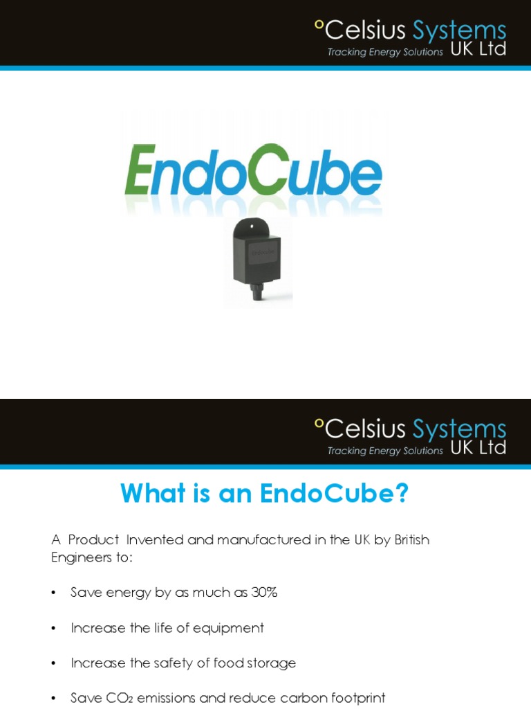 EndoCube Presentation | PDF | Refrigeration | Kilowatt Hour