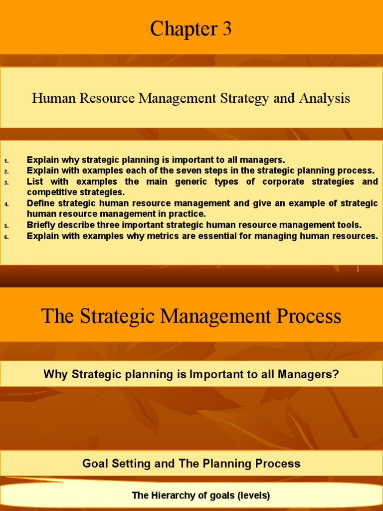 CH 3 - Human Resource Managemen Strategy and Analysis | PDF | Strategic ...