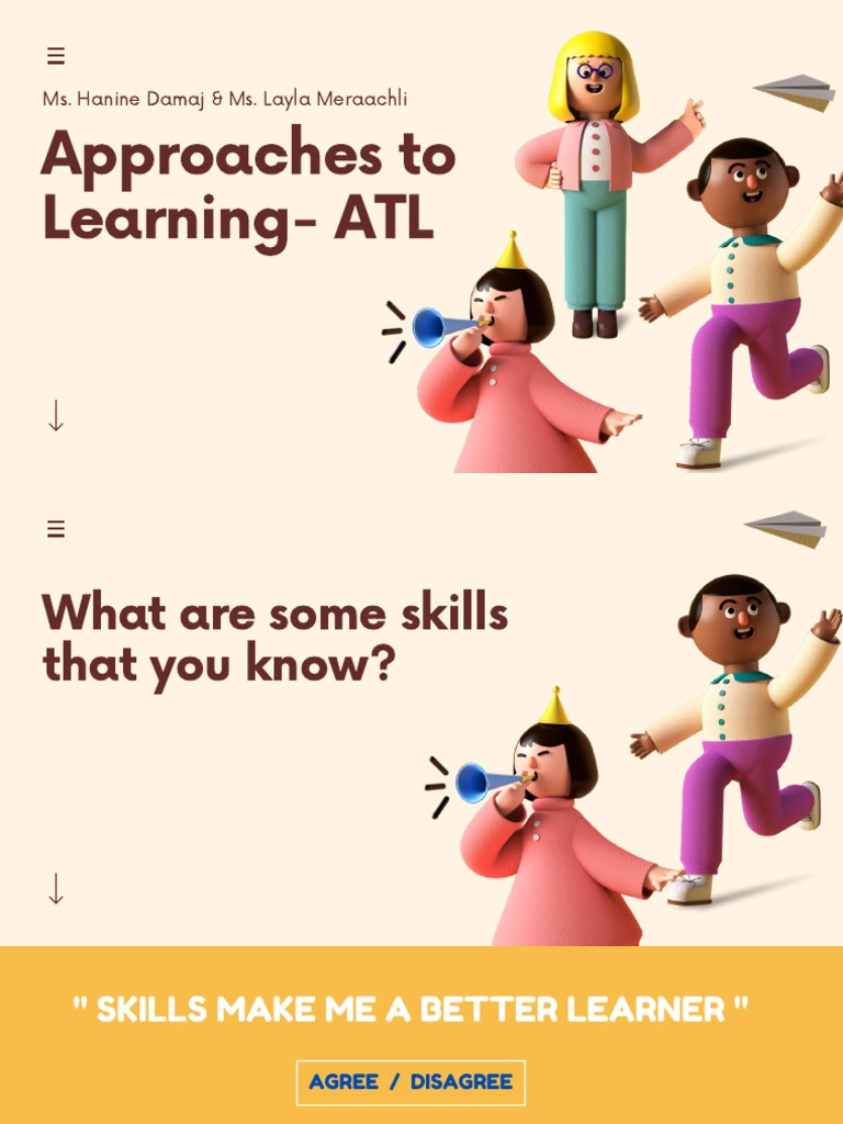 Approaches to Learning- ATL-2