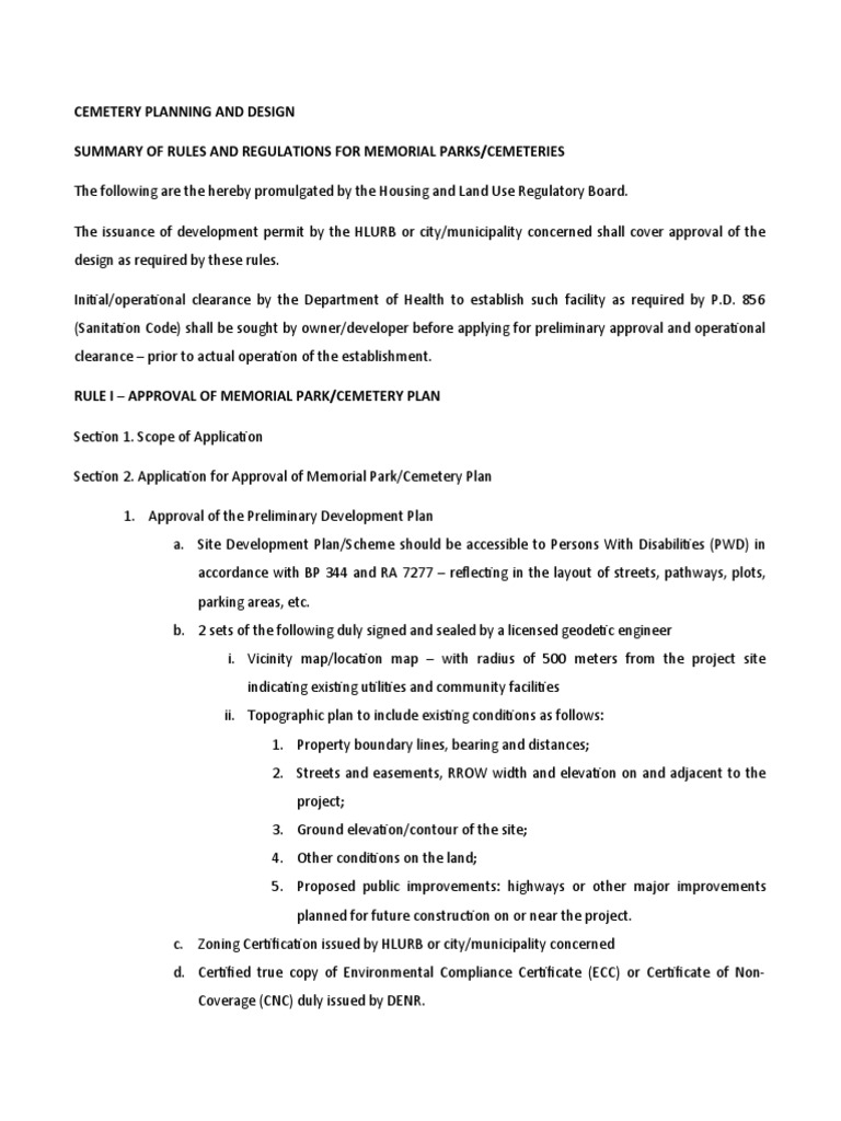 Cemetery Planning and Design | PDF | Public Toilet | Cremation