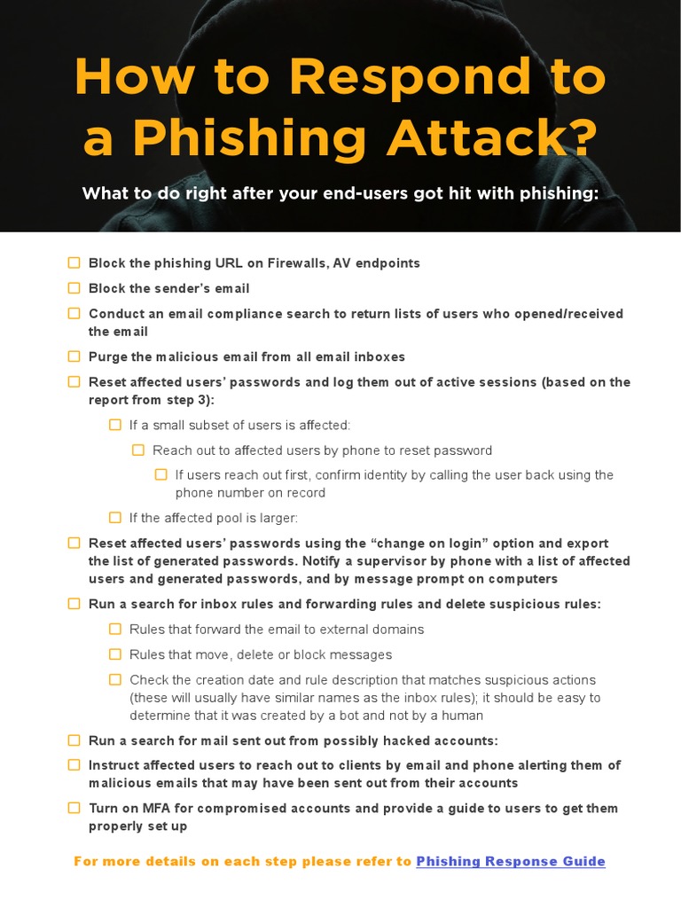 MSP Phishing Response Checklist | PDF