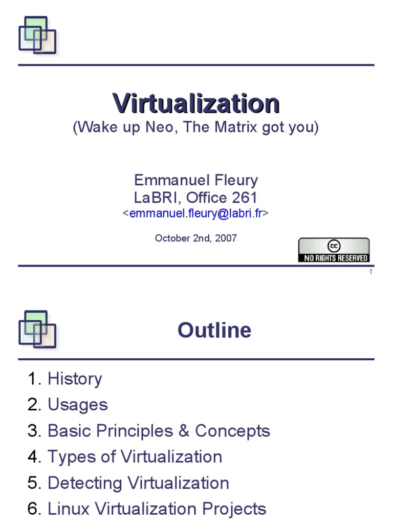 01 Virtualization Pdf Virtual Machine Operating System