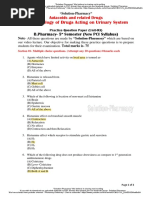 Pharmacology Question Bank PDF | PDF | Bioavailability | Drug Metabolism