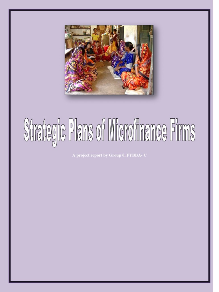 Strategic Plans of Microfinance Firm | PDF | Microfinance | Banks