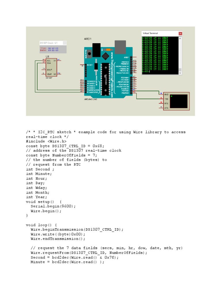 I2C RTC Code for Arduino Users | PDF