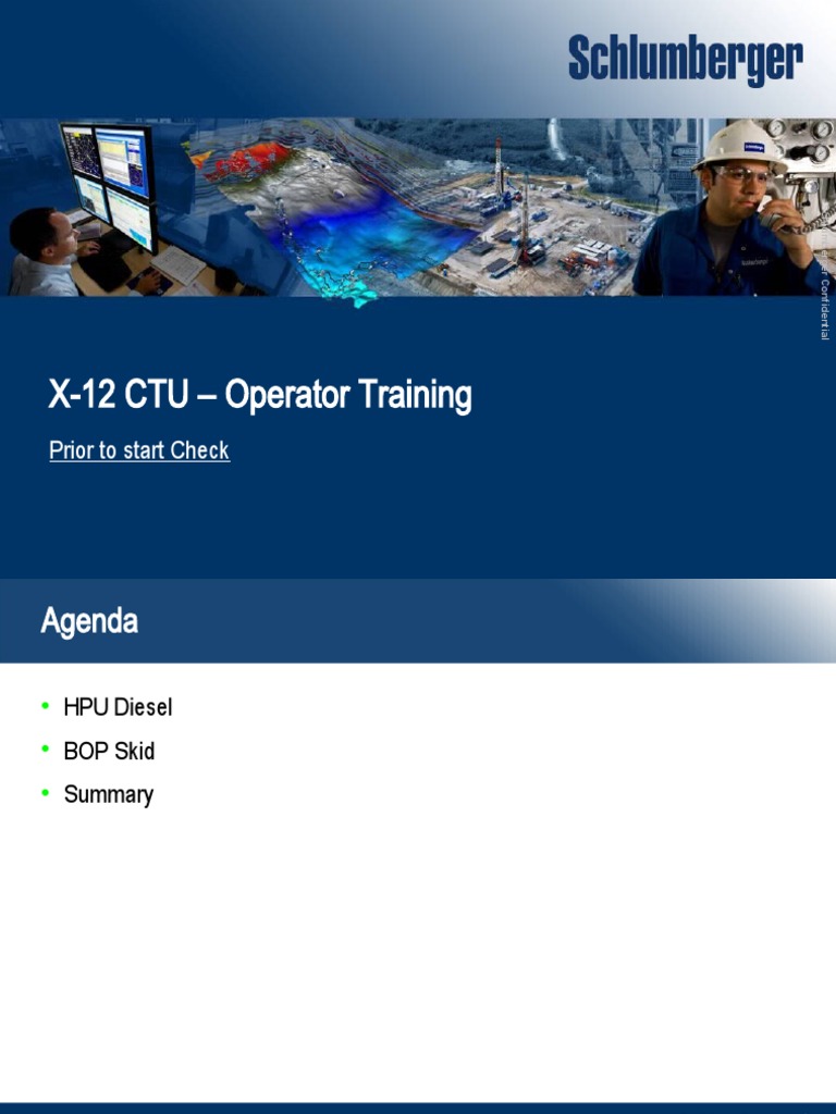X-12 CTU - Operator Training: Prior To Start Check | PDF | Diesel ...