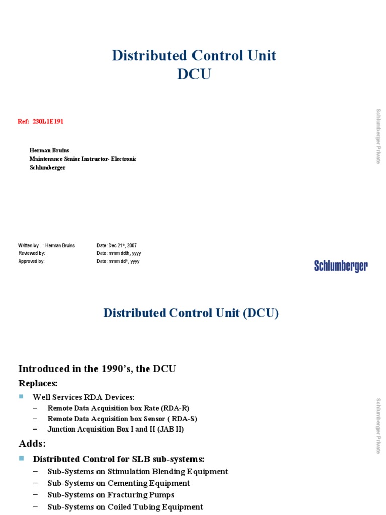 230L1E191 - Distributed Control Unit (DCU) | PDF | Analog To Digital ...