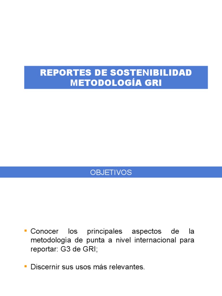 Presentación 7 REPORTE GRI | PDF | Sustentabilidad | Marketing
