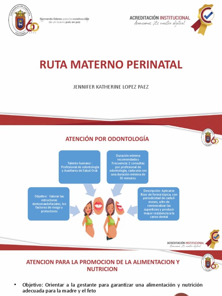 Ruta Materno Perinatal - Salud Bucal-Nutricion-Parto | PDF | Parto ...