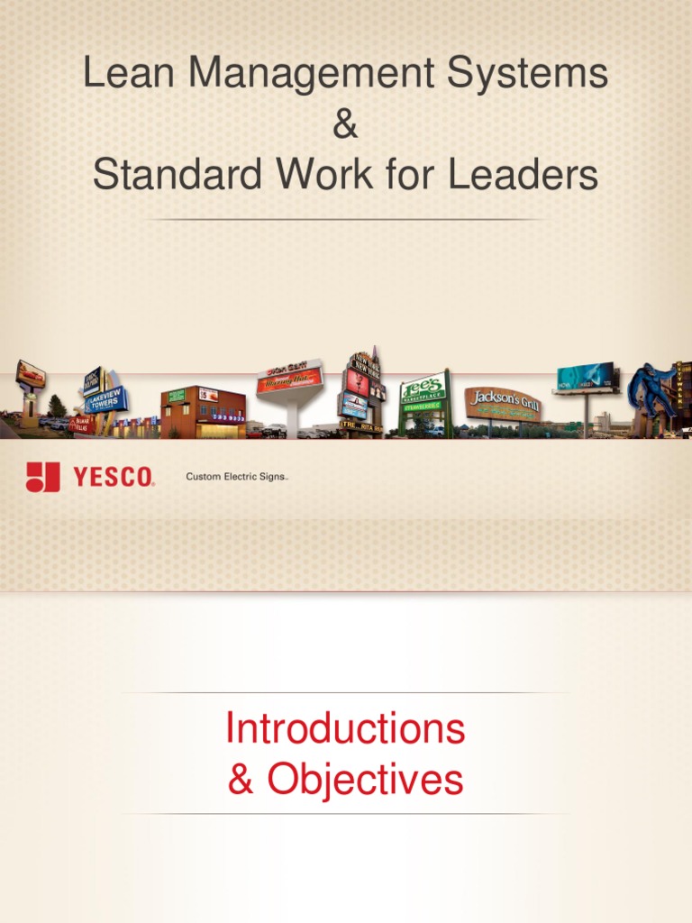 Standard Work for Leaders in Lean Management | PDF | Lean Manufacturing ...