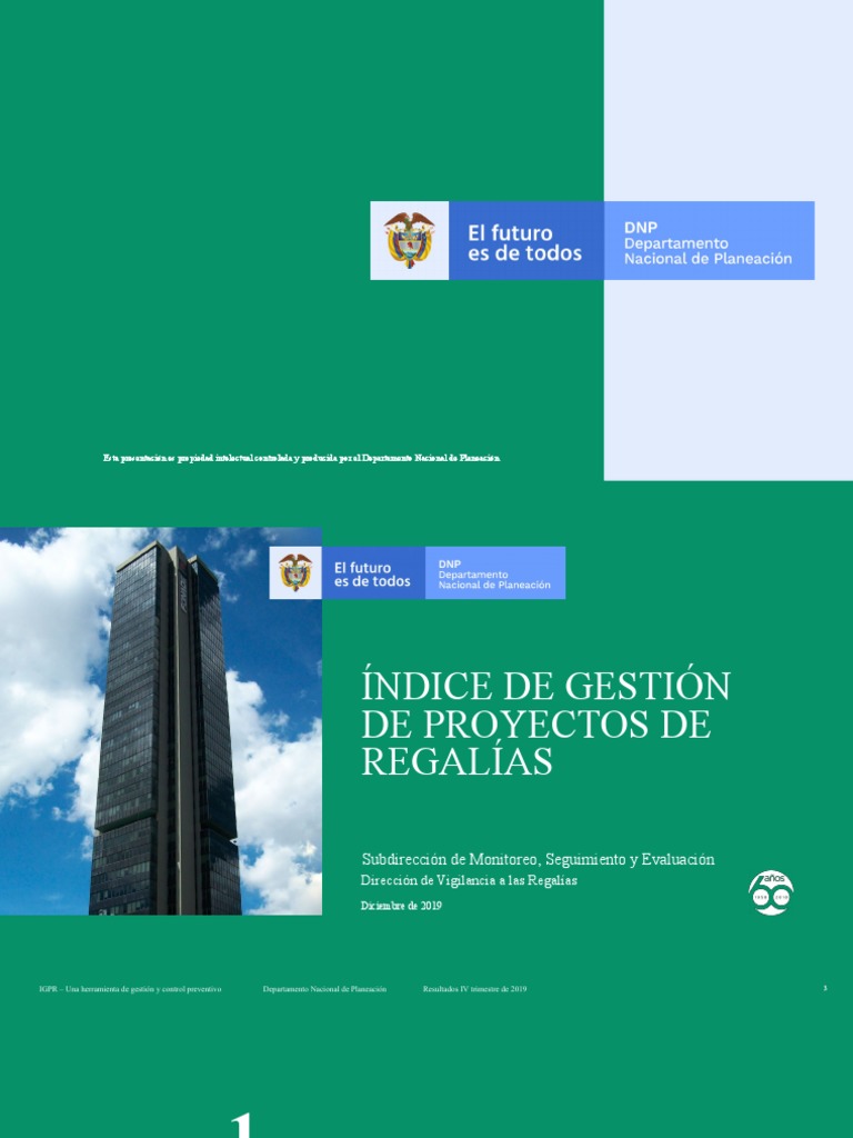 Presentación General IGPR IV Trim 2019 | PDF | Planificación | Gobierno