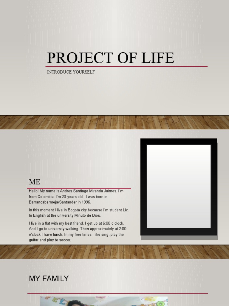 Project of Life: Introduce Yourself | PDF