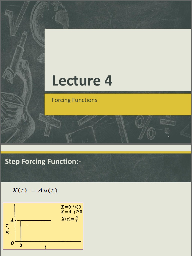 Forcing Functions | PDF | Mathematical Analysis | Applied Mathematics
