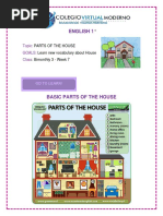 Parts of the House Vocabulary Worksheet | PDF