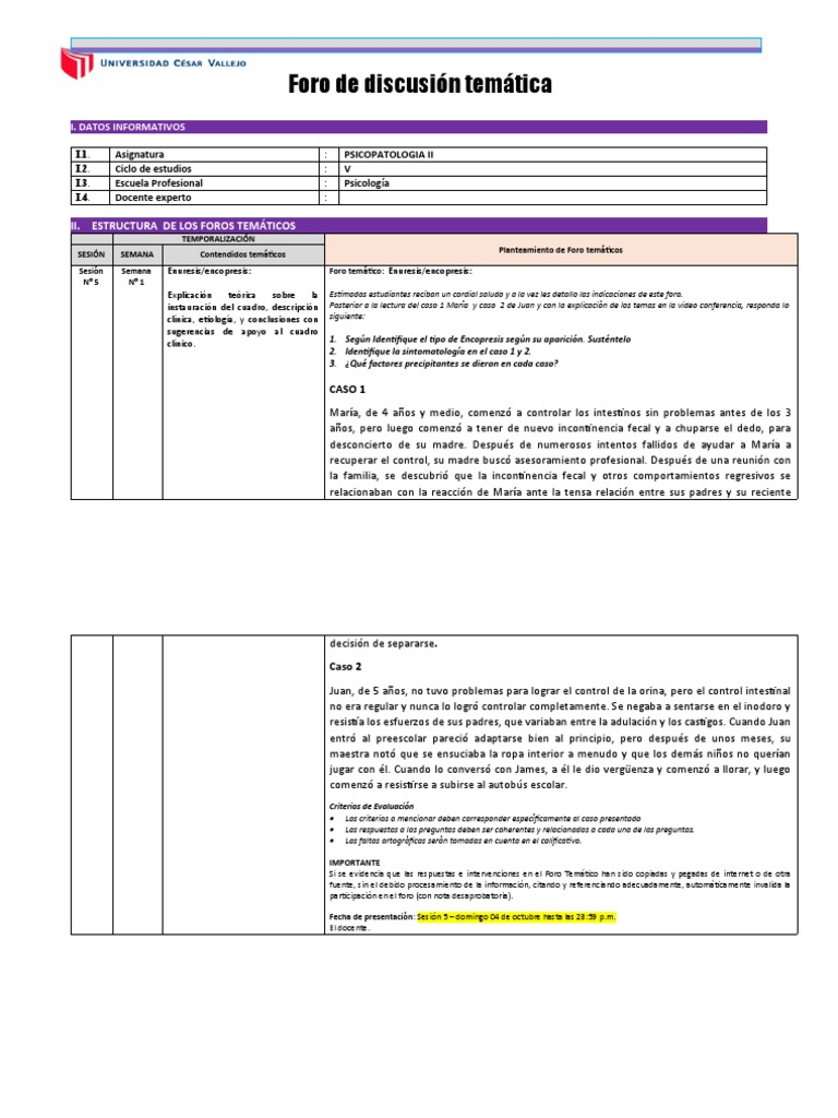 Foro de Discusión Temática | Descargar gratis PDF | Conceptos ...