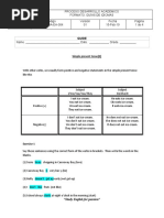 English Form 2 | PDF | Question | Verb