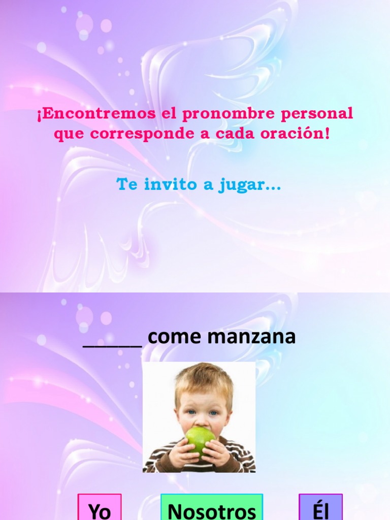 Pronombres Juego | PDF