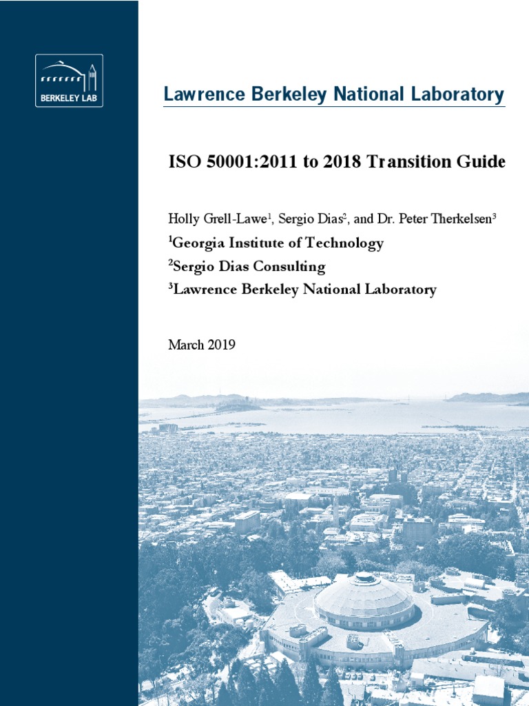 ISO 50001:2011 To 2018 Transition Guide: Lawrence Berkeley National ...