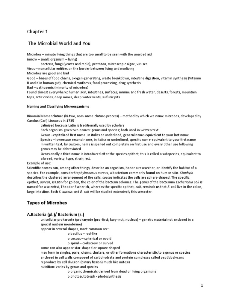 Micro Lecture Notes Chap 1 4 | PDF | Microscopy | Cell Membrane
