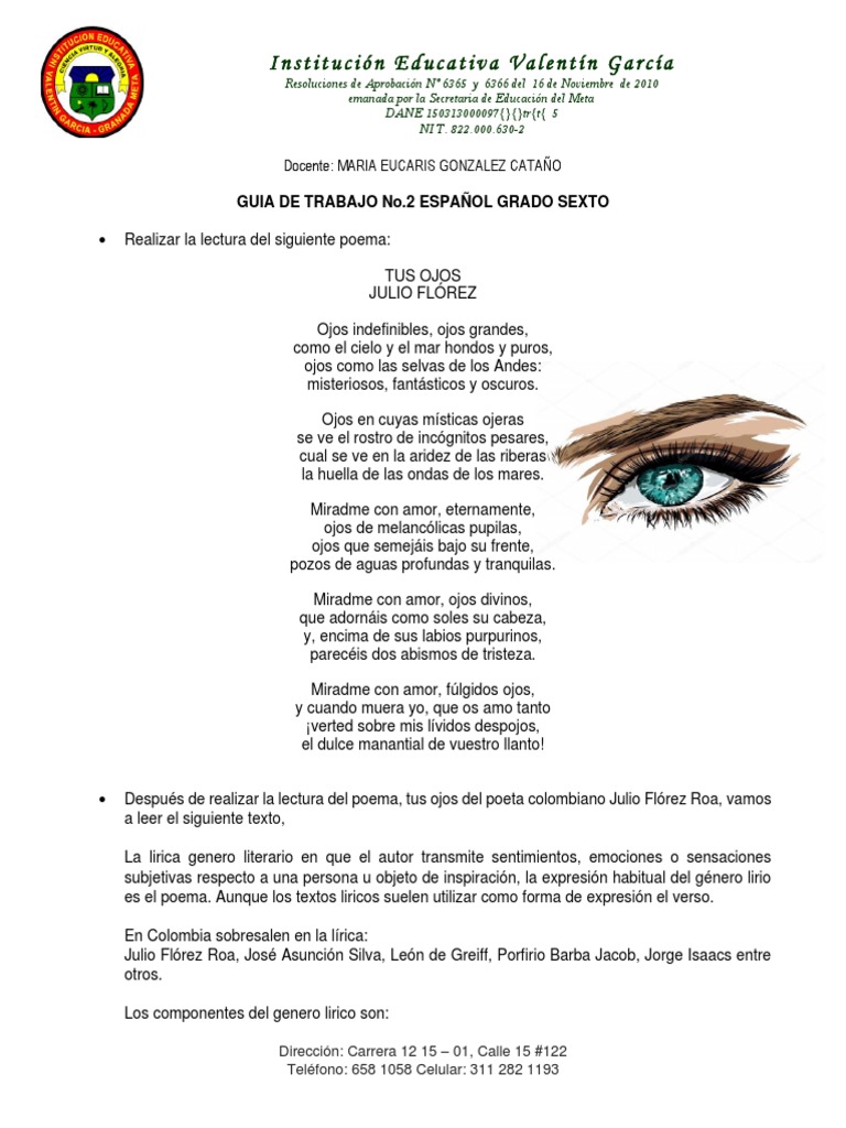 GUIA 2 Español | PDF | Teoría literaria | Poética