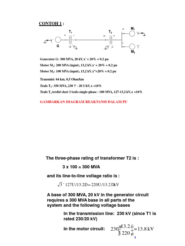 Diagram Impedansi dan Contoh Soal | PDF | Volt | Transformer
