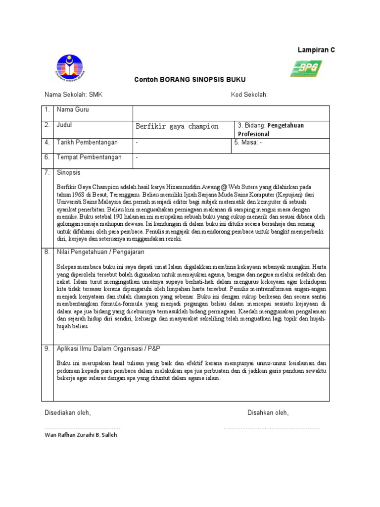 Sinopsis Buku Ladap | PDF