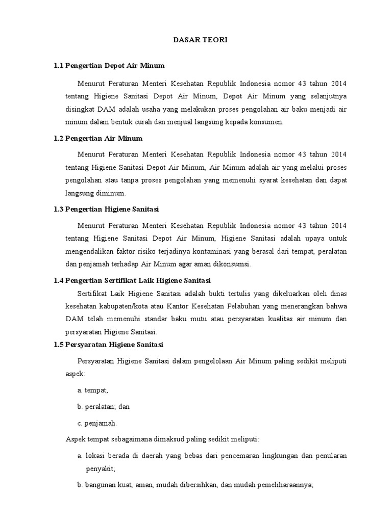 Dasar Teori Damiu | PDF