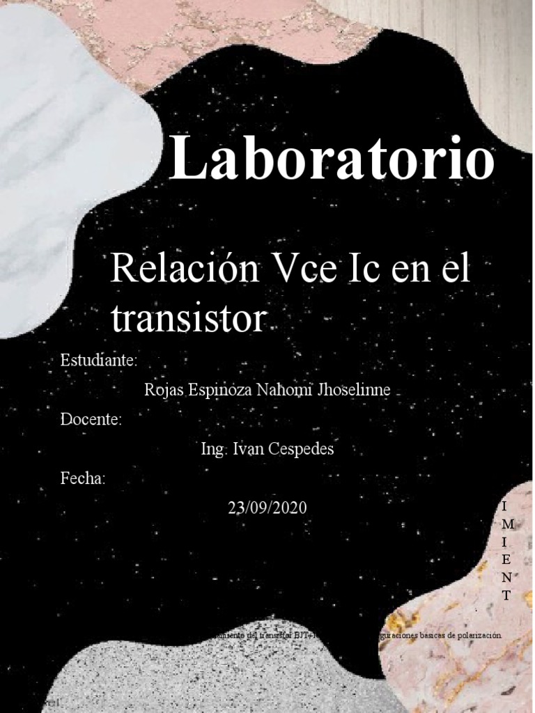 Curvas VCE-IC en Transistor BJT | PDF | Transistor | Electricidad