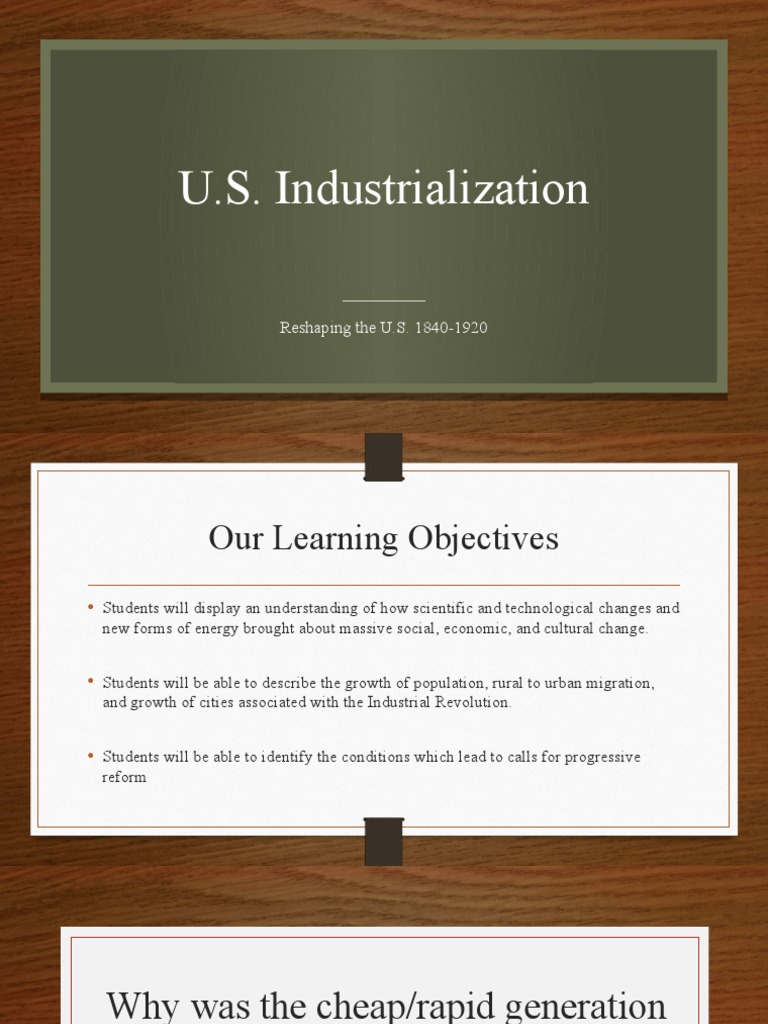 Industrialization Power Point | PDF | The United States | Monopoly