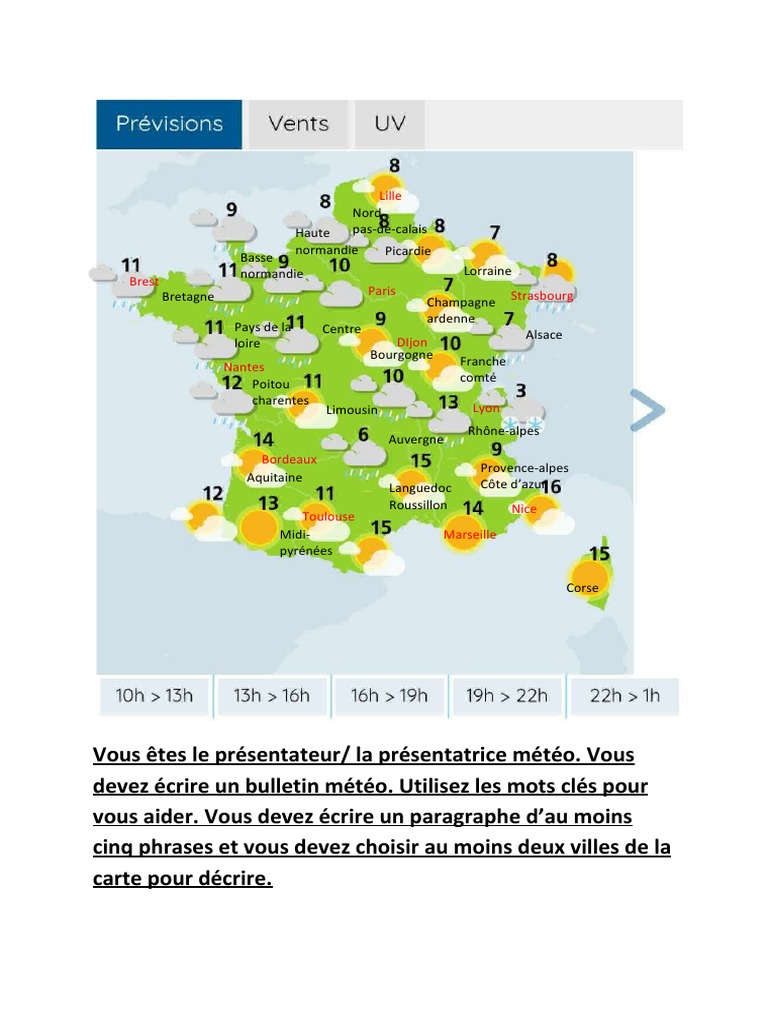 Présentation de la Météo en France | PDF | Météo