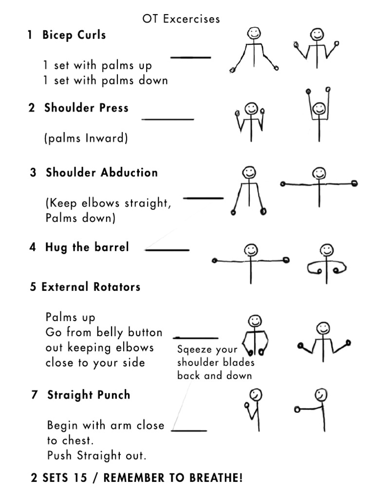 OT Dumbell Exercises
