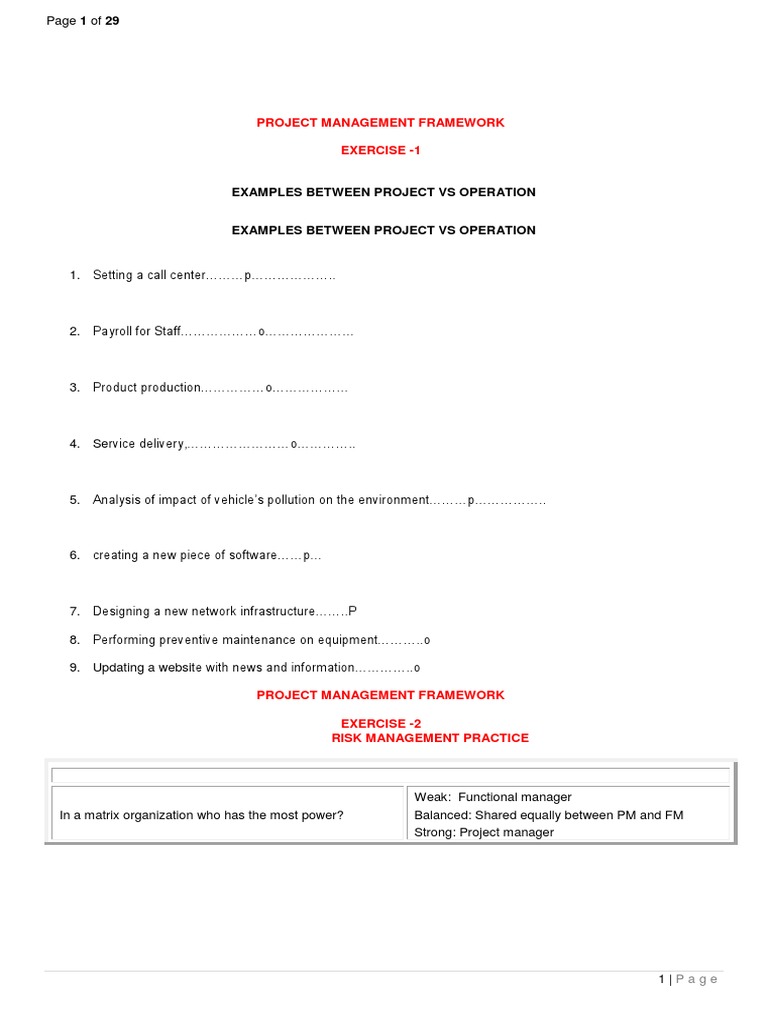 PMP Workbook | PDF | Risk | Risk Management