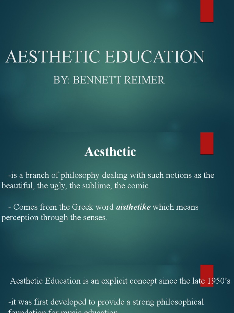 Benefits of Aesthetic Education | PDF