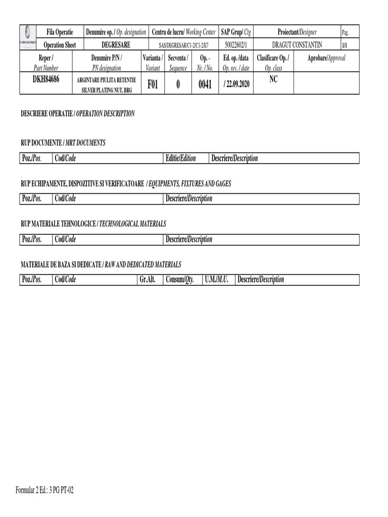 NC DKH84686: Pos. Code Edition Description | PDF