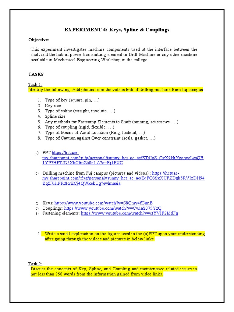 Lab Exp 4 Mechanical Design | PDF | Machines | Mechanical Engineering