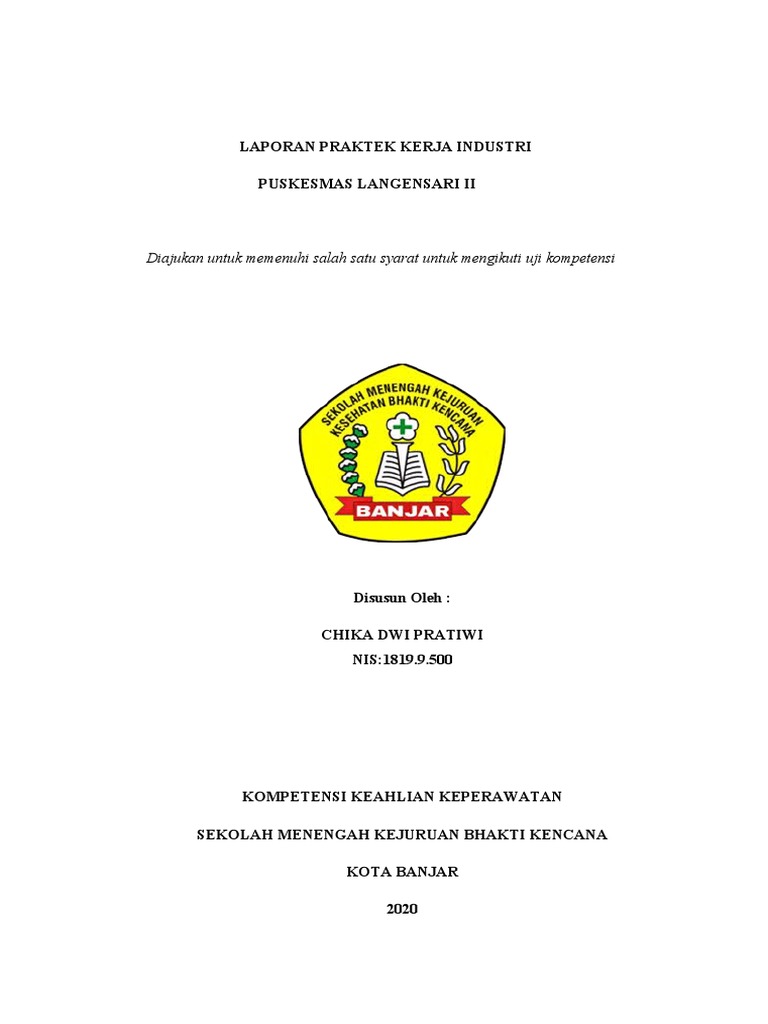 Contoh COVER LAp PKL | PDF