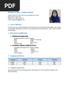 Documents et PDF CV | Scribd