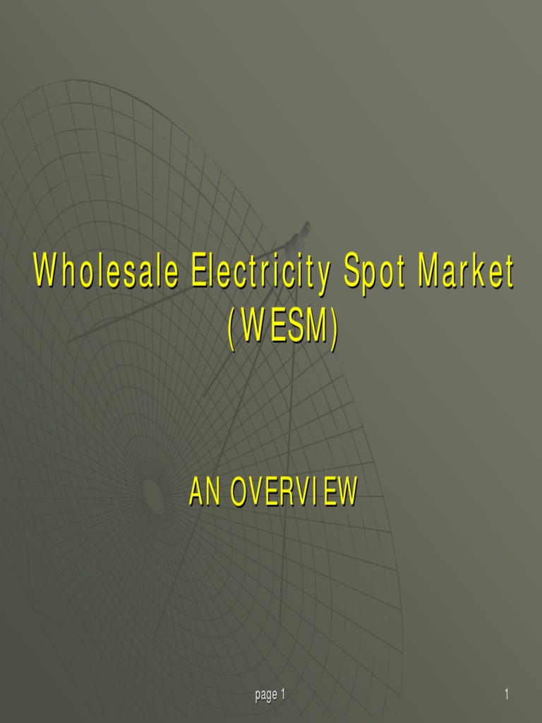 WESM | PDF | Electric Power Transmission | Kilowatt Hour