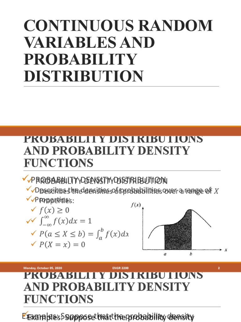 Continuous Random Variables and Probability Distribution | PDF ...