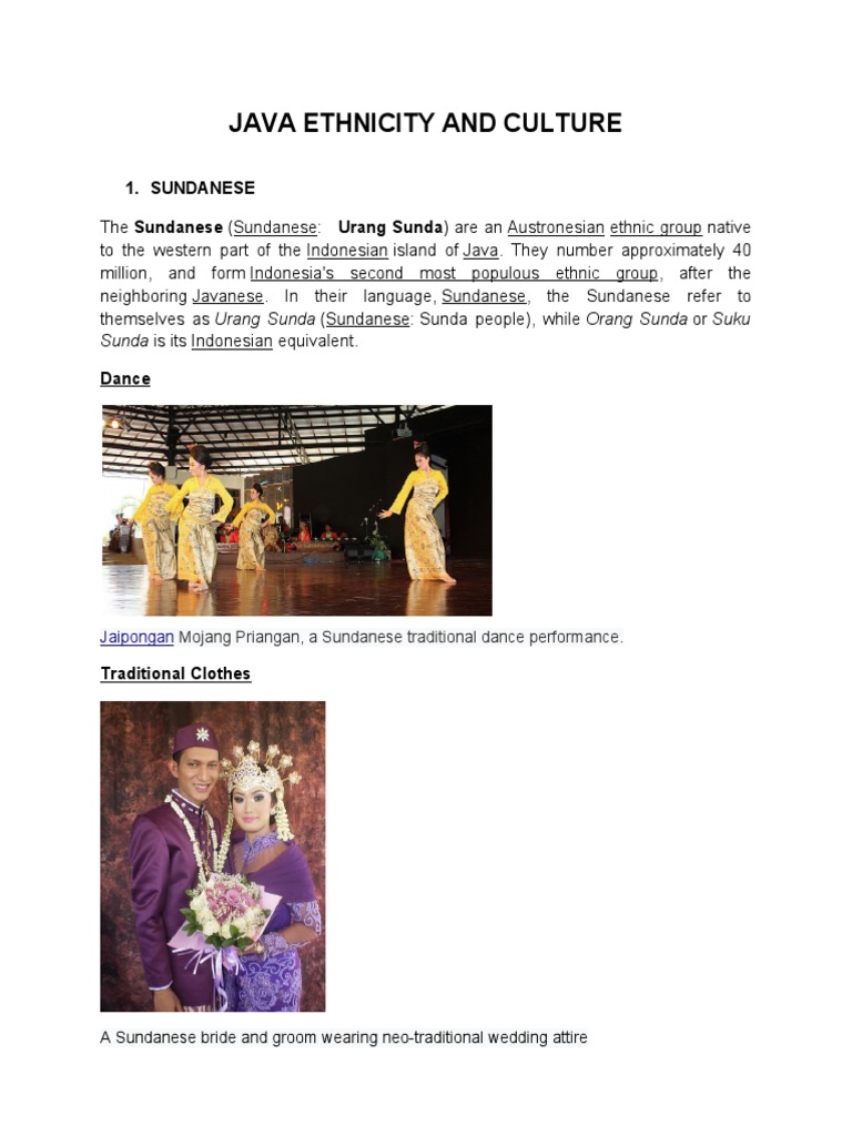 Java Ethnicity and Culture | PDF | Java | Indonesia