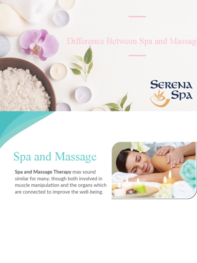 Difference Between Spa and Massage | PDF