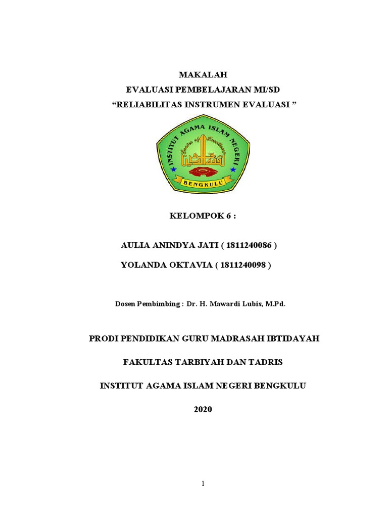 Makalah Evaluasi Pembelajaran Kelompok 6 | PDF
