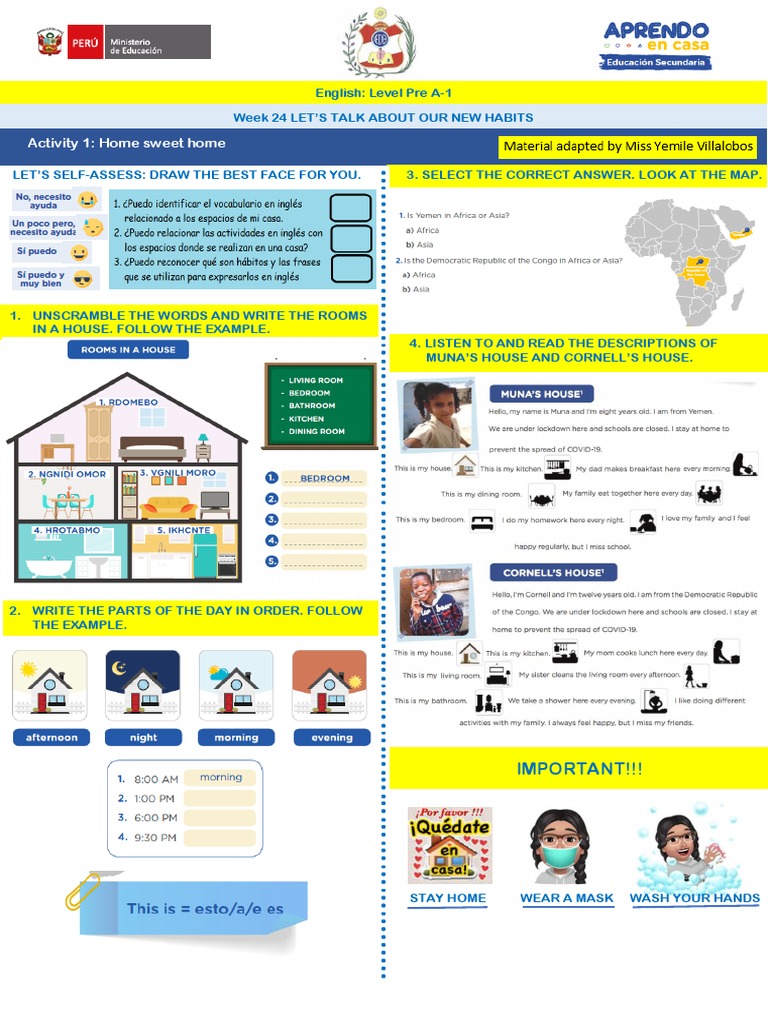 Activity 1: Home Sweet Home: Important!!! | PDF