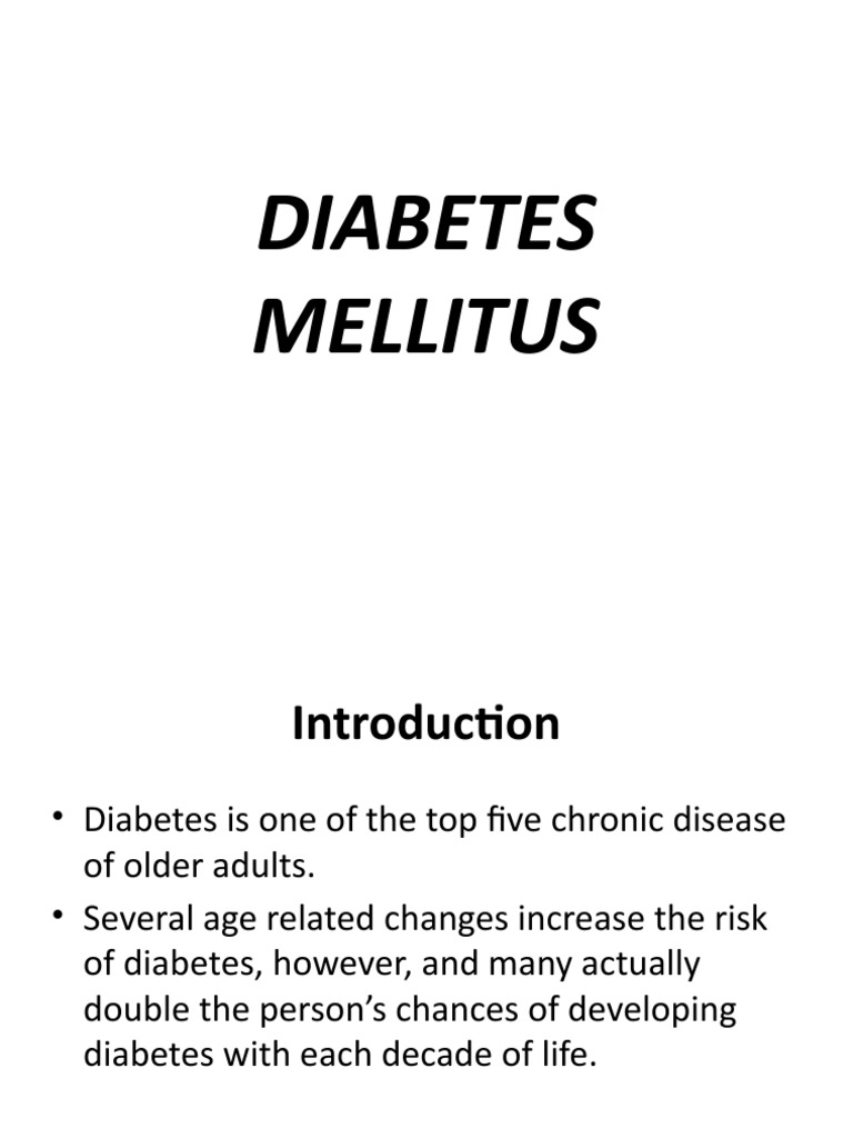 Overview of Diabetes Mellitus | PDF | Diabetes | Insulin