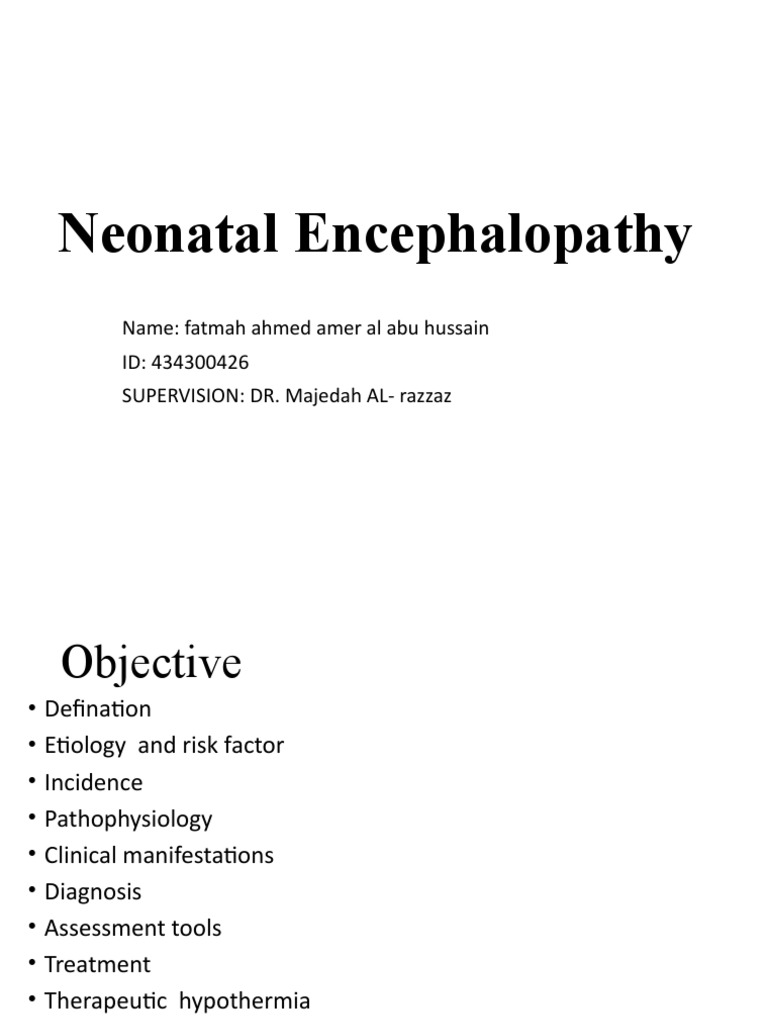 Neonatal Encephalopathy | PDF | Diseases And Disorders | Human Diseases ...
