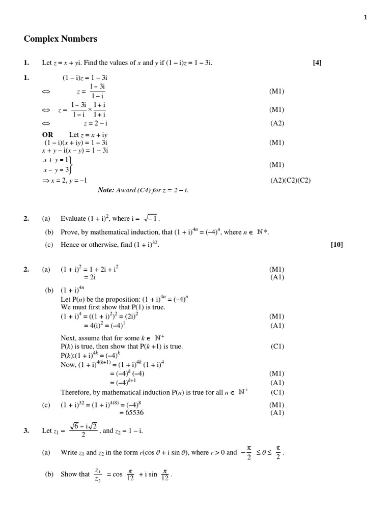 Complex Numbers Explained | PDF | Factorization | Mathematical Concepts