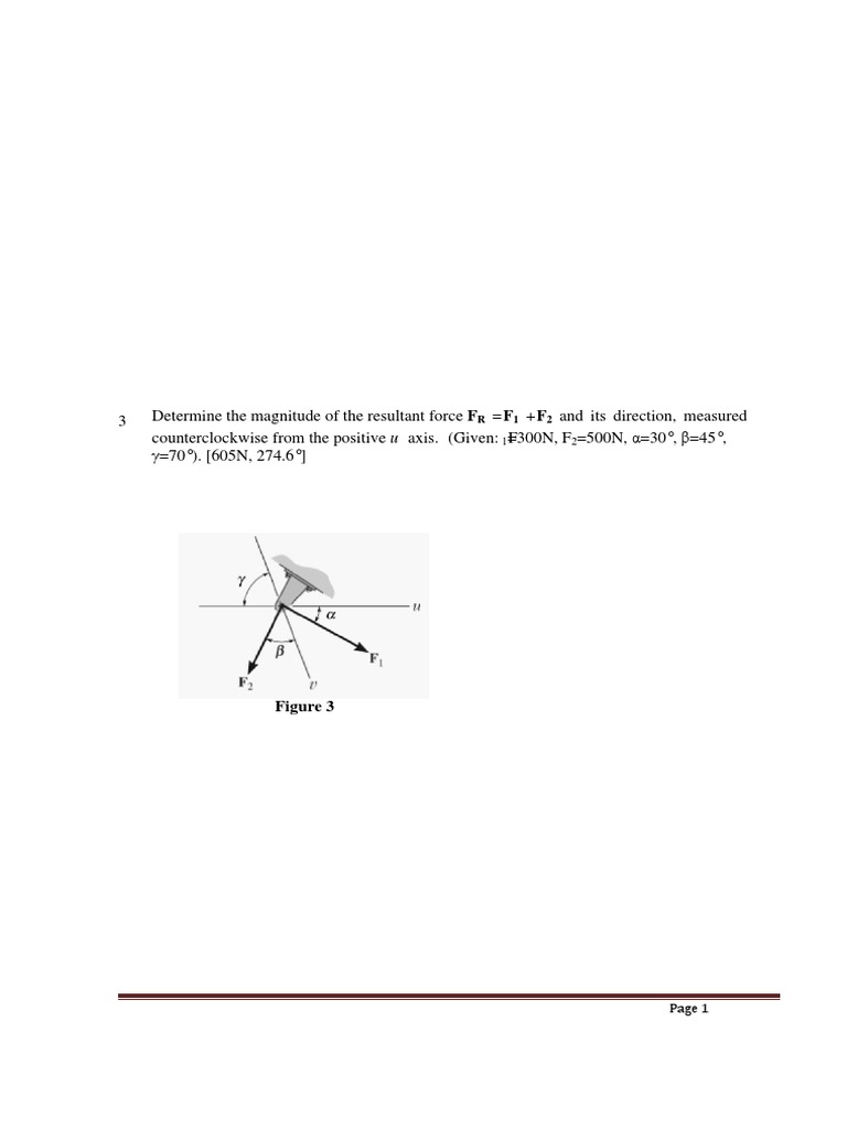 Resultant Force Calculation Guide | PDF