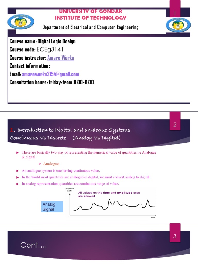 Digital Pdf Analogue Electronics Analog Signal