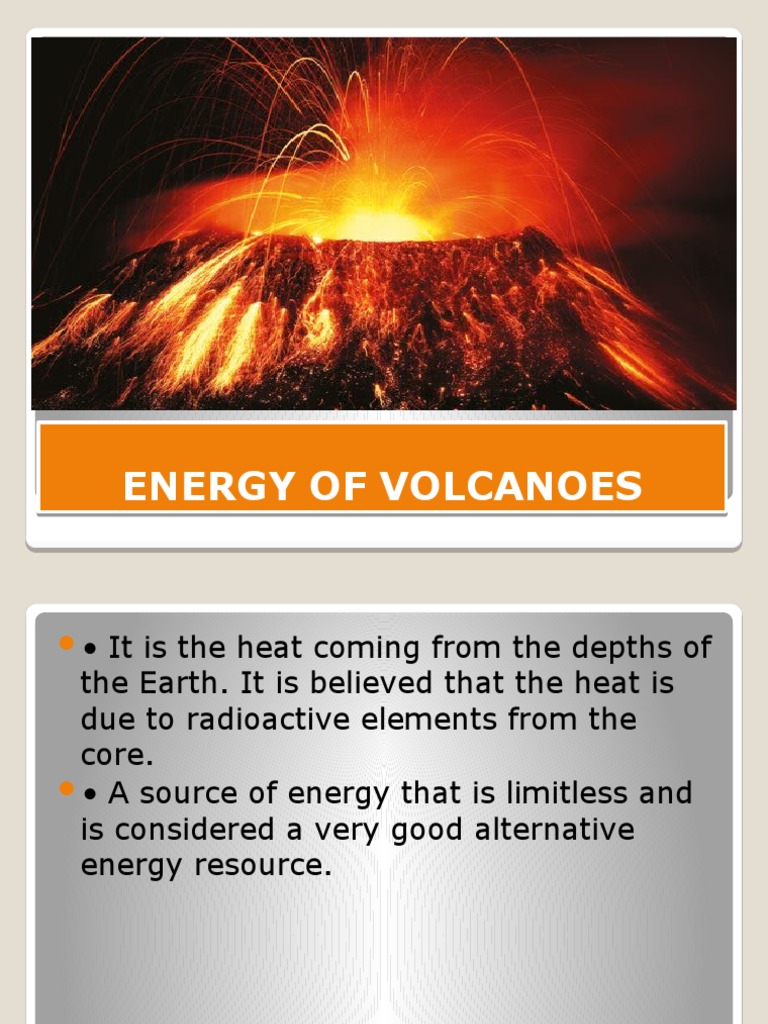 Energy of Volcanoes | PDF